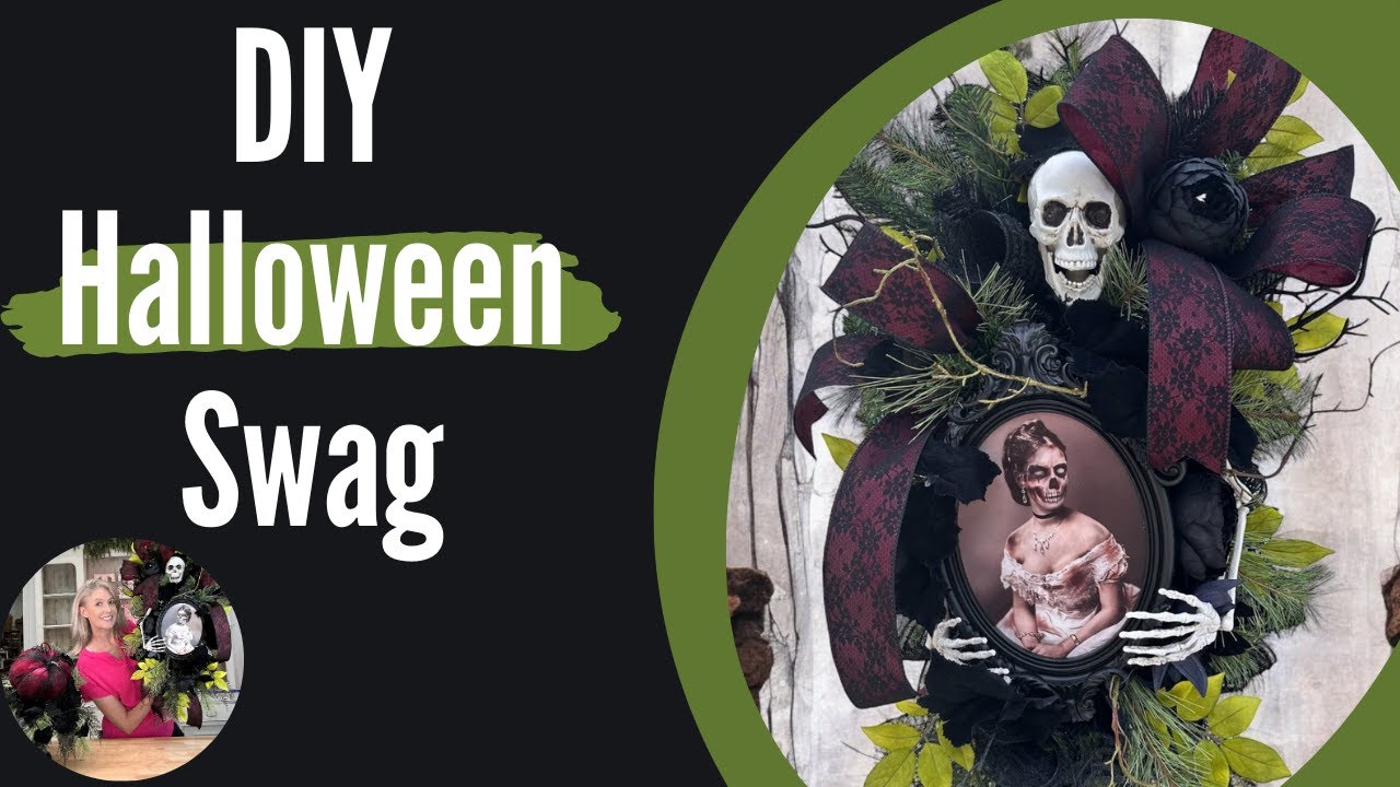 DIY Spooky Skeleton Halloween Swag | Step-by-Step Tutorial # ...