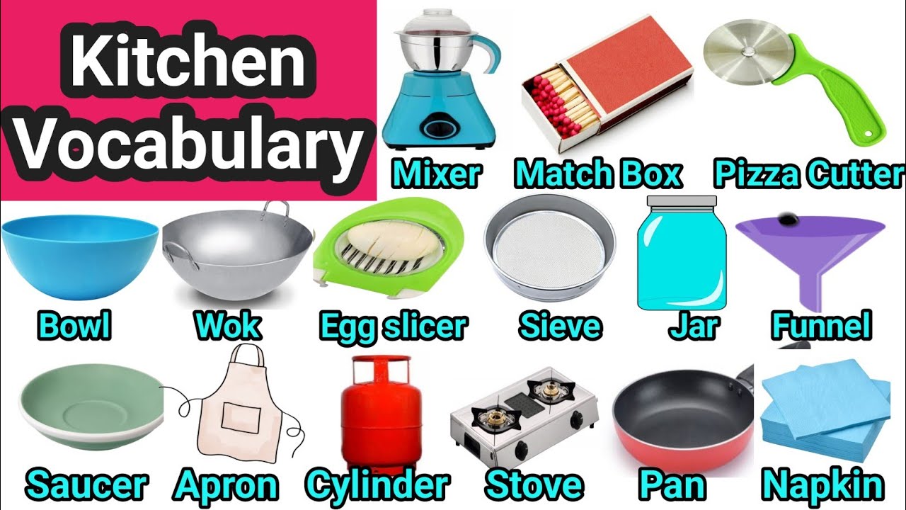 How to Make Kitchen at Home l Kitchen Itemsl Kitchen Vocabularyl Daily ...
