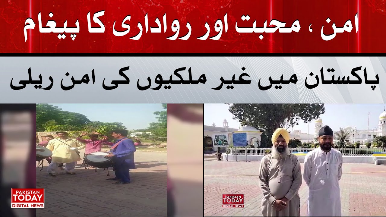A message of peace, love and tolerance. Peace rally of foreigners in ...