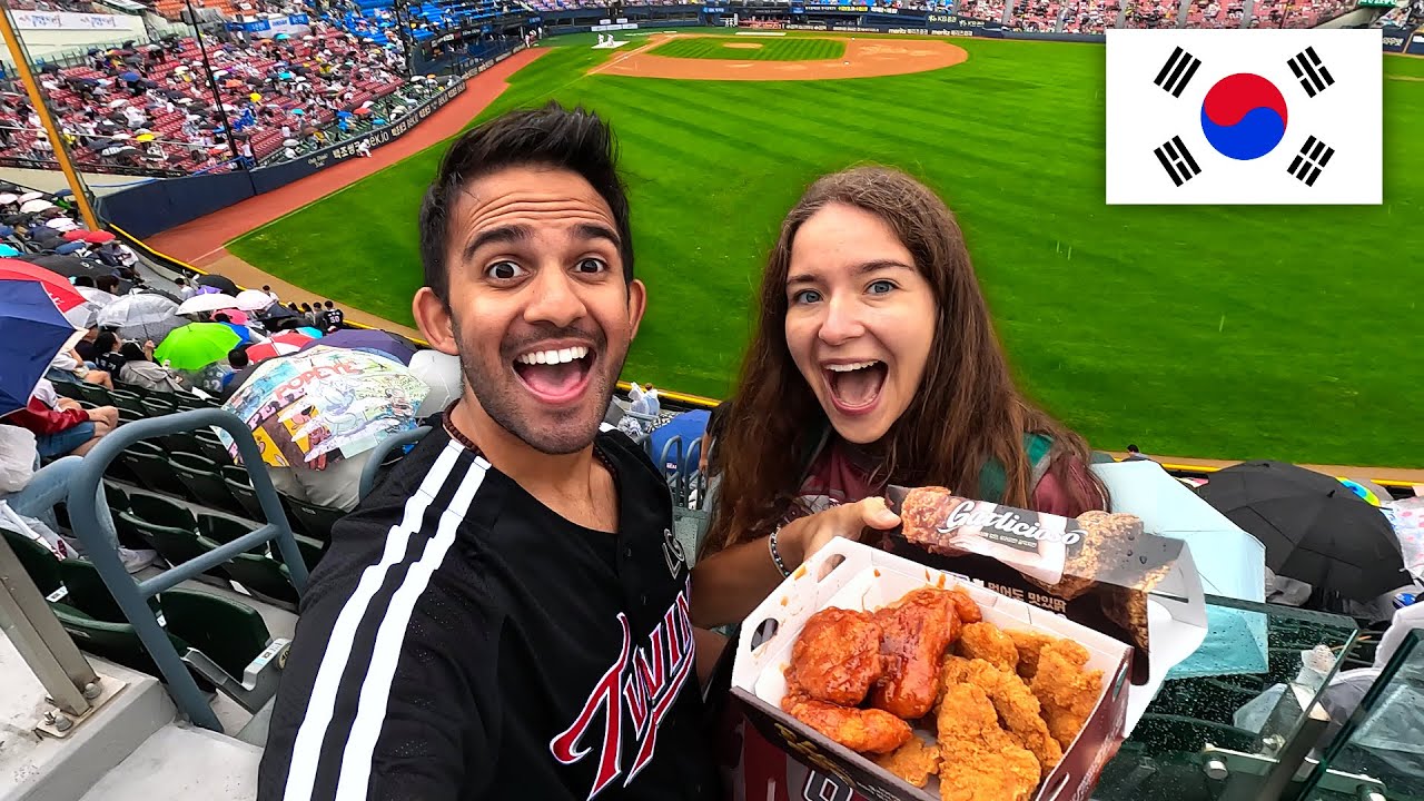 Korean Baseball is CRAZY 🇰🇷 Our First Game in South Korea! (한국어 자막 ...