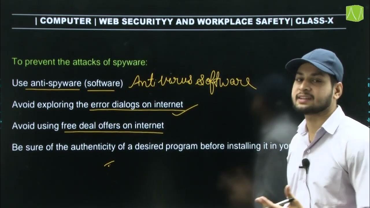 WEB SECURITY AND WORKPLACE SAFETY | L-1 | COMPUTER CLASS 10 - YouTube