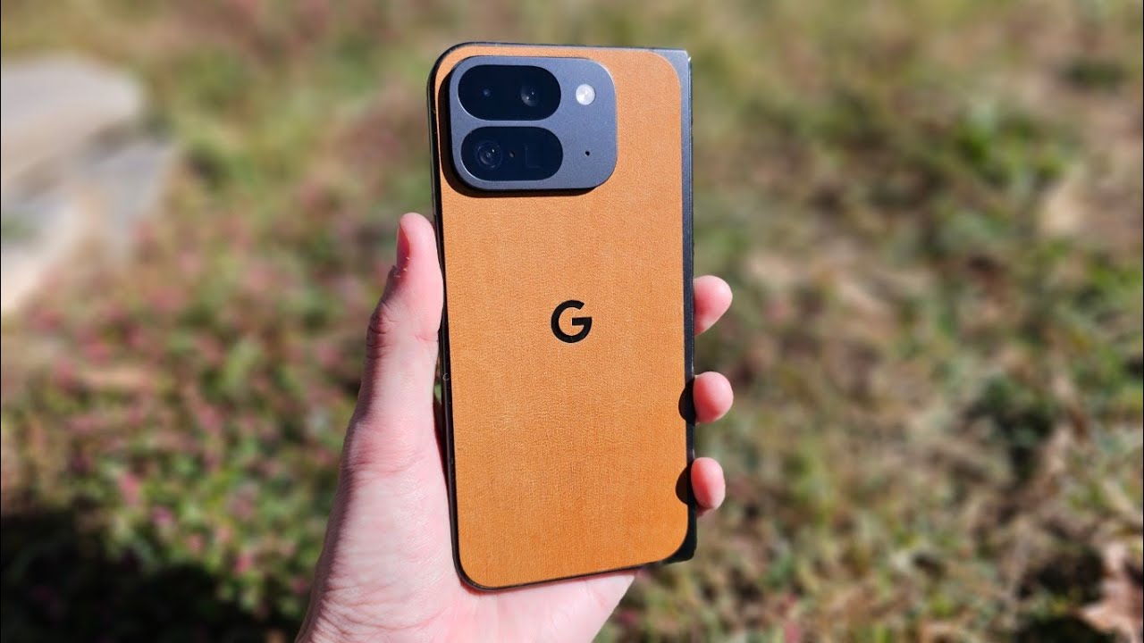 Dbrand Leather Skin for Pixel 9 Pro Fold Installation and Impressions ...