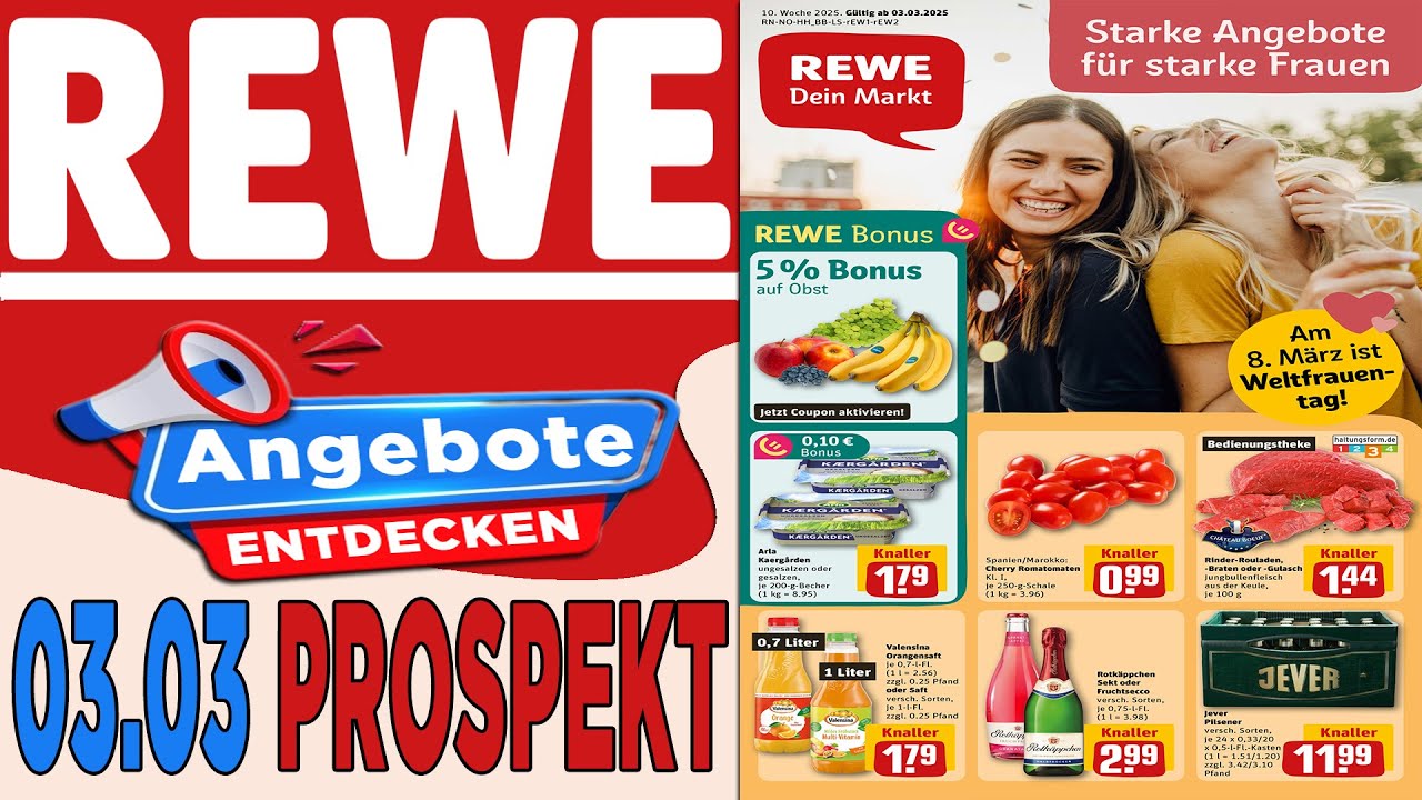 REWE Werbung Prospekt | Prospekte Angebote | Gültig von 03.03.2025 ...