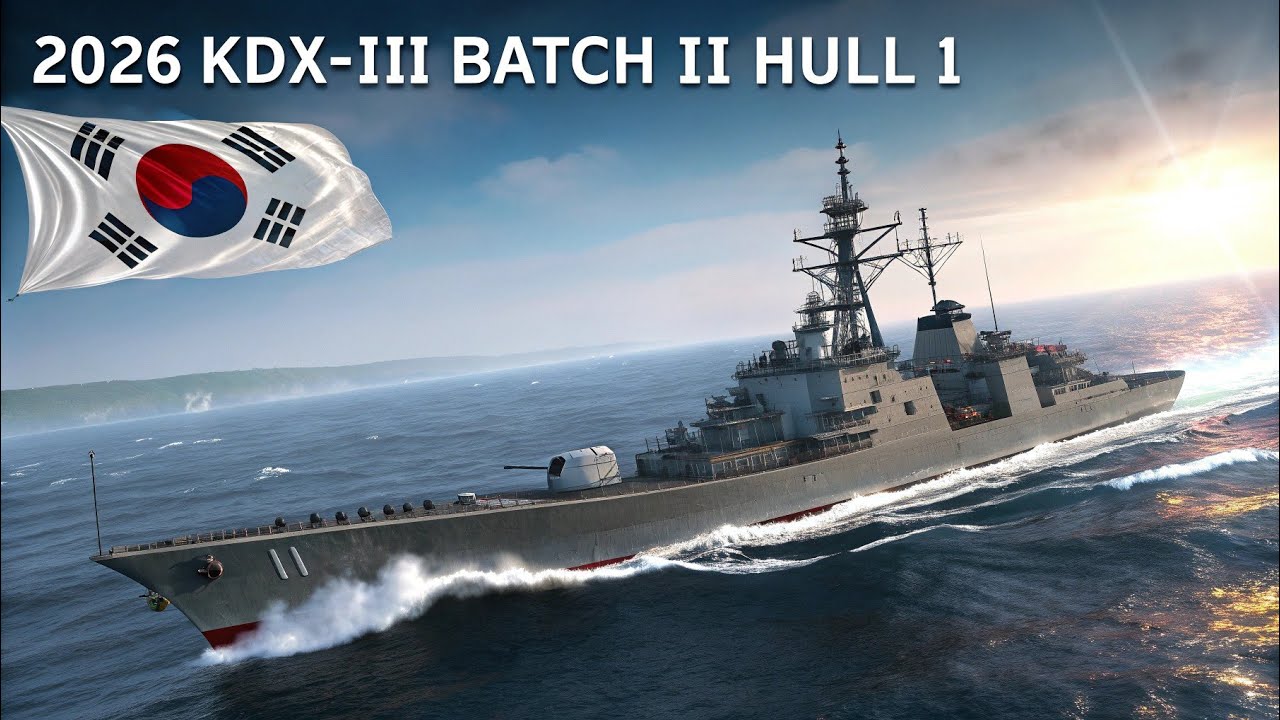 “2026 KDX-III Batch II Hull 1 – 차세대 이지스 구축함의 완전체! 대한민국 해군의 미래 전력 대공개 ...