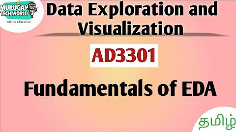AD3301-Data exploration and Visualization in tamil - YouTube