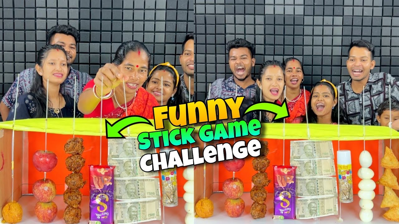 Funny Guessing Stick Game Challenge With Family - YouTube