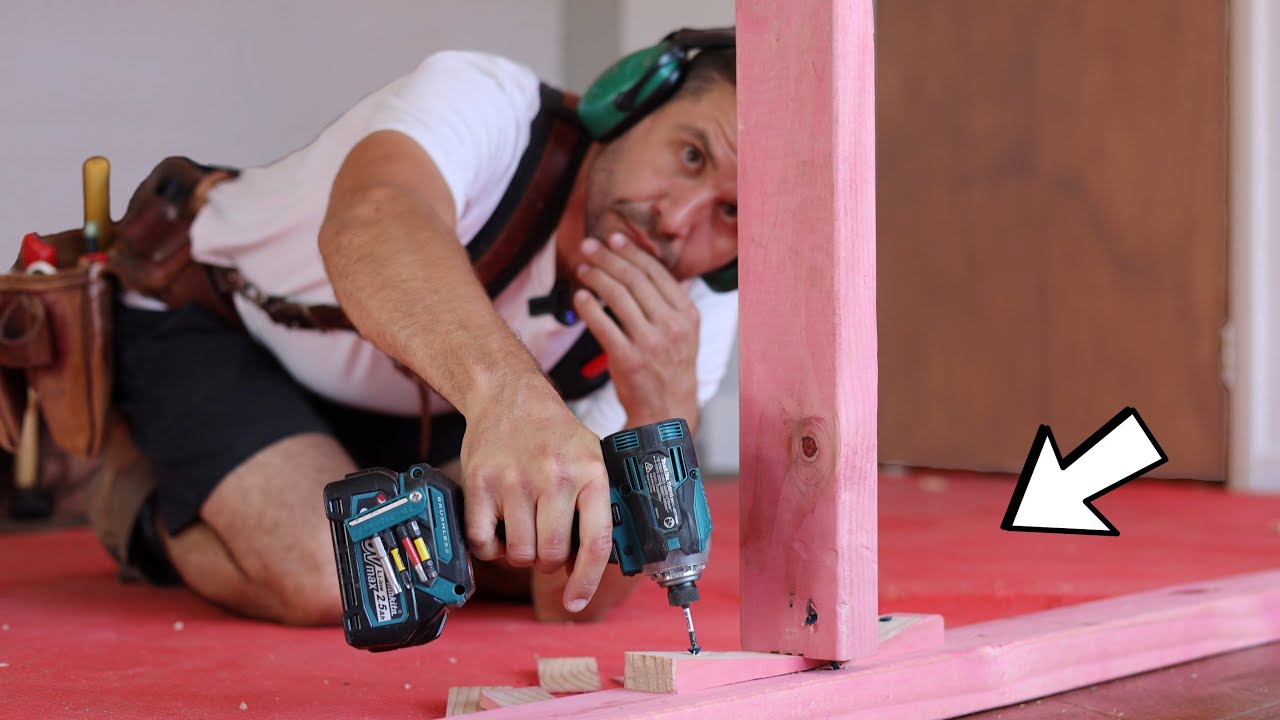 A Useful Trick for Propping Up a Ceiling - YouTube