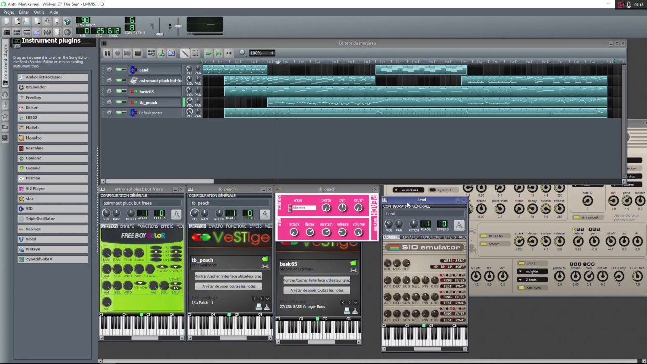 Tutoriel : utiliser LMMS pour un Remix Chiptune - YouTube
