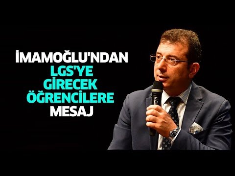 Ekrem İmamoğlu'ndan LGS'ye girecek öğrencilere mesaj!