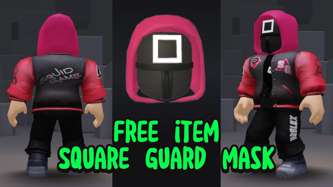 Cara Mendapatkan ITEM GRATIS SQUARE GUARD MASK SQUID GAME di ROBLOX 😍😍 ...