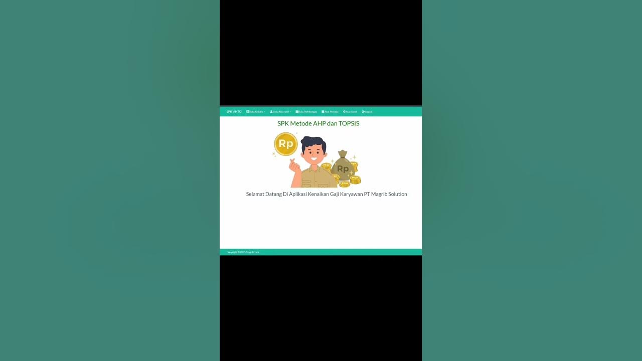 Aplikasi skripsi informatika #programming #teknikinformatika #softwareengineer #metodeahptopsis ...