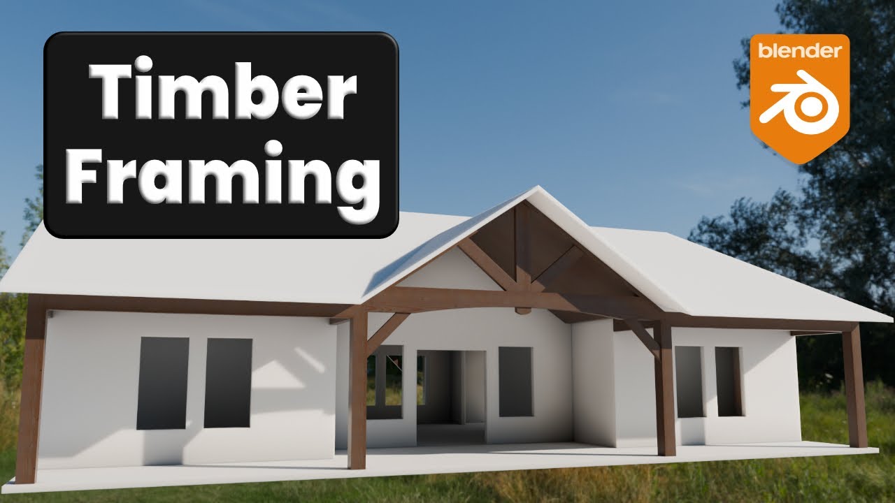 Blender House Modeling Part3: Timber Framing - YouTube