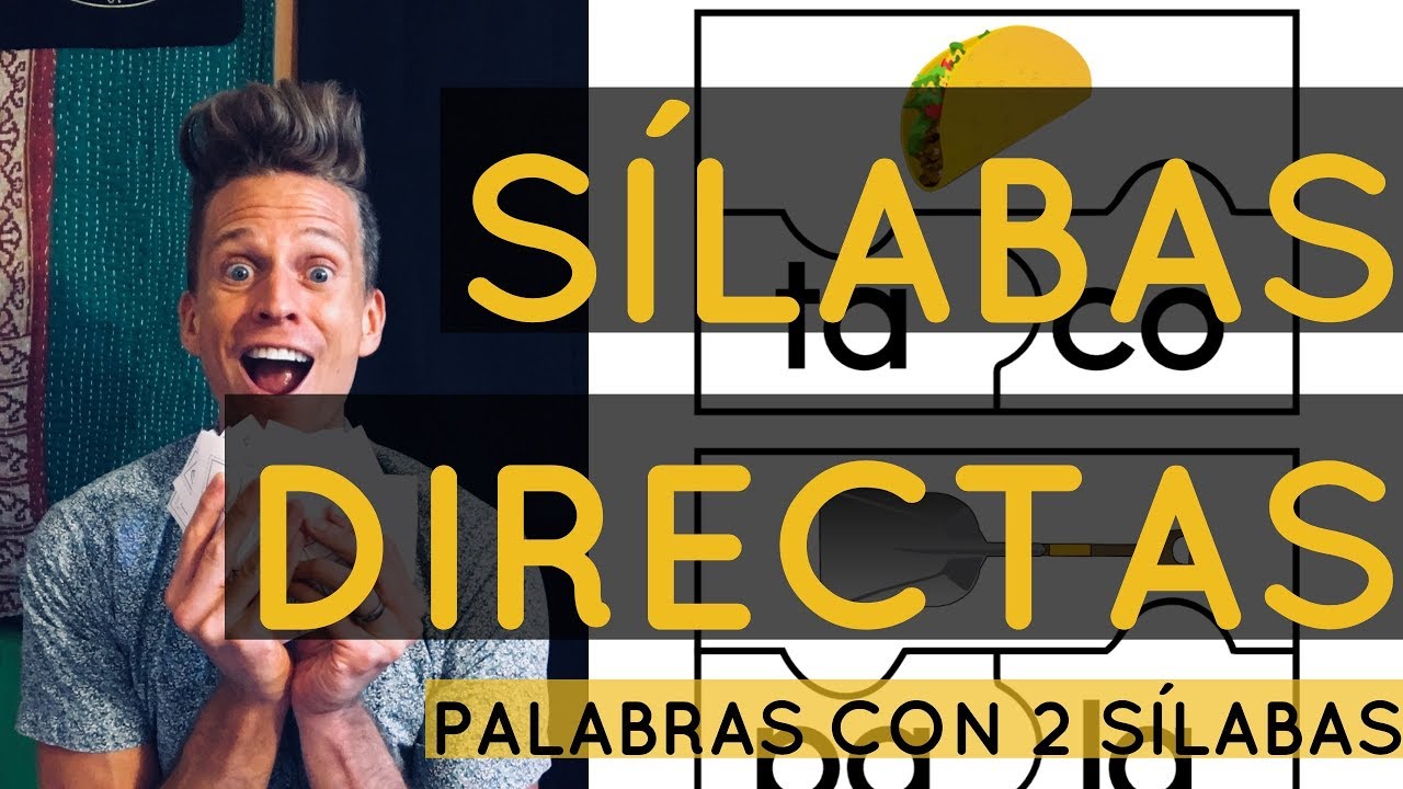 Palabras con 2 sílabas para niños | Sílabas directas | 2-Syllable Words ...