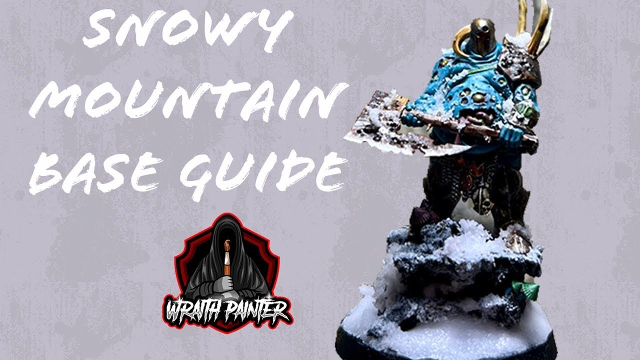 Warhammer Snowy Mountain Base Tutorial - YouTube