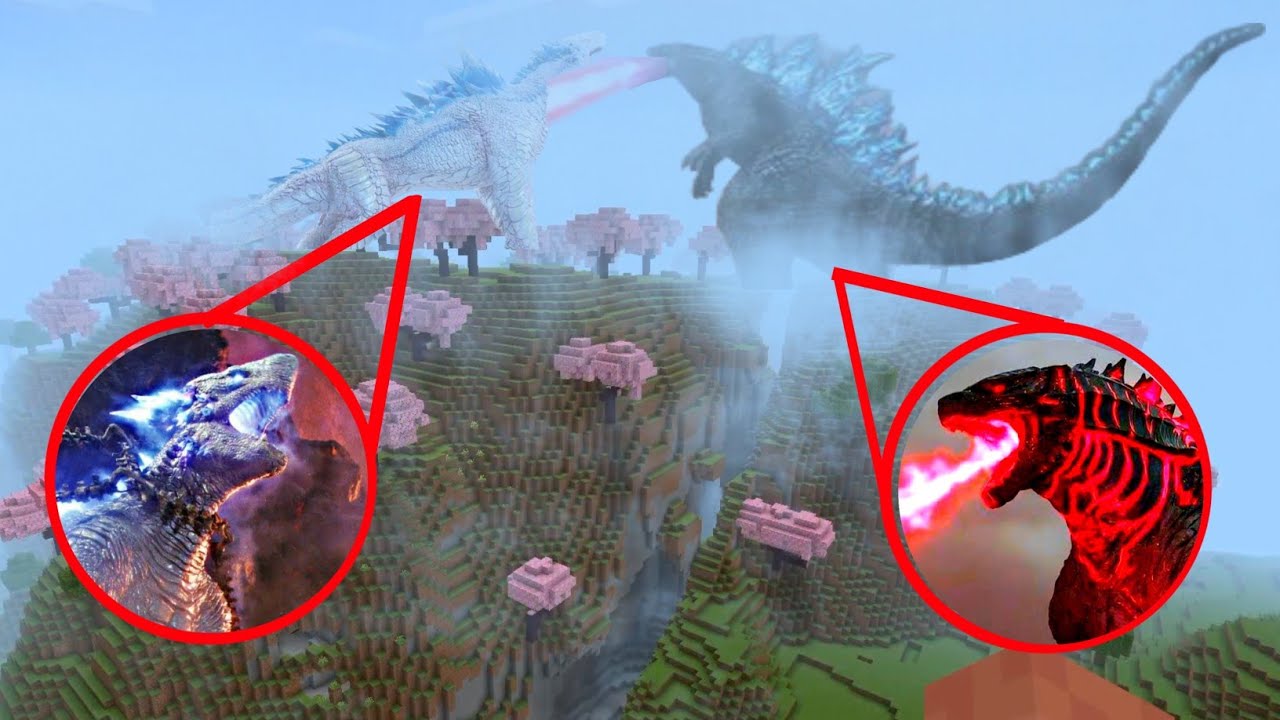 Godzilla vs Shimo in Minecraft - YouTube