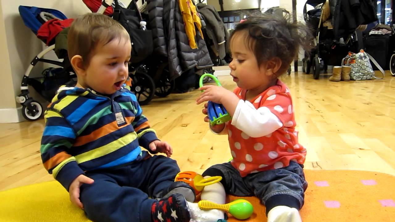 Millie & Jacob at music class - YouTube