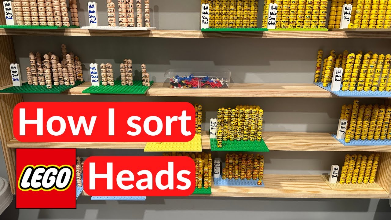 Lego Tutorial: How I sort minifigure heads to save time and make them ...