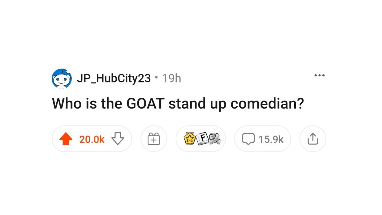 Who is the GOAT stand up comedian? / askraddot - YouTube