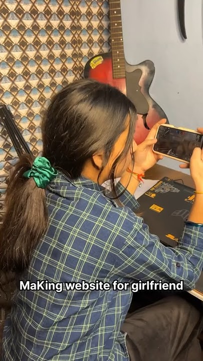 Girlfriend ke liye website🥰#trending #collegelife #ai #coding #programmer #engineer #html #css ...