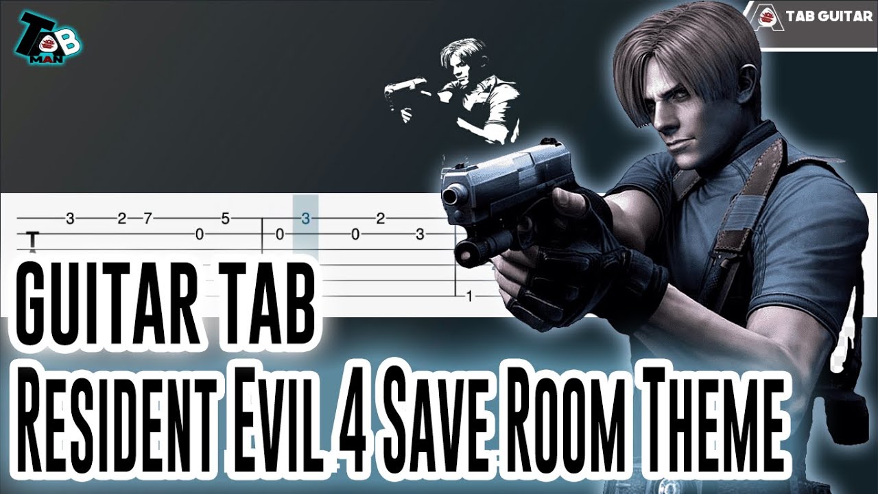 Resident Evil 4 - Save Room Theme Guitar Tutorial (TAB) - YouTube