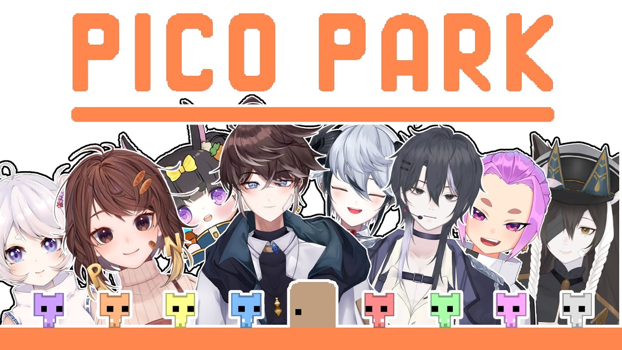 [EN/TAG] PLAYING PICO PARK WITH PAN, KAMIYAJUU, KEIRA UKAGI, KENYOOKI, ERIAN OSAMU, TERU AND ...