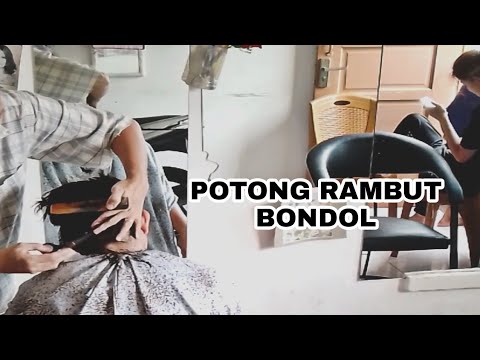 This woman asks for her hair to be cut super short POTONG RAMBUT BONDOL ...