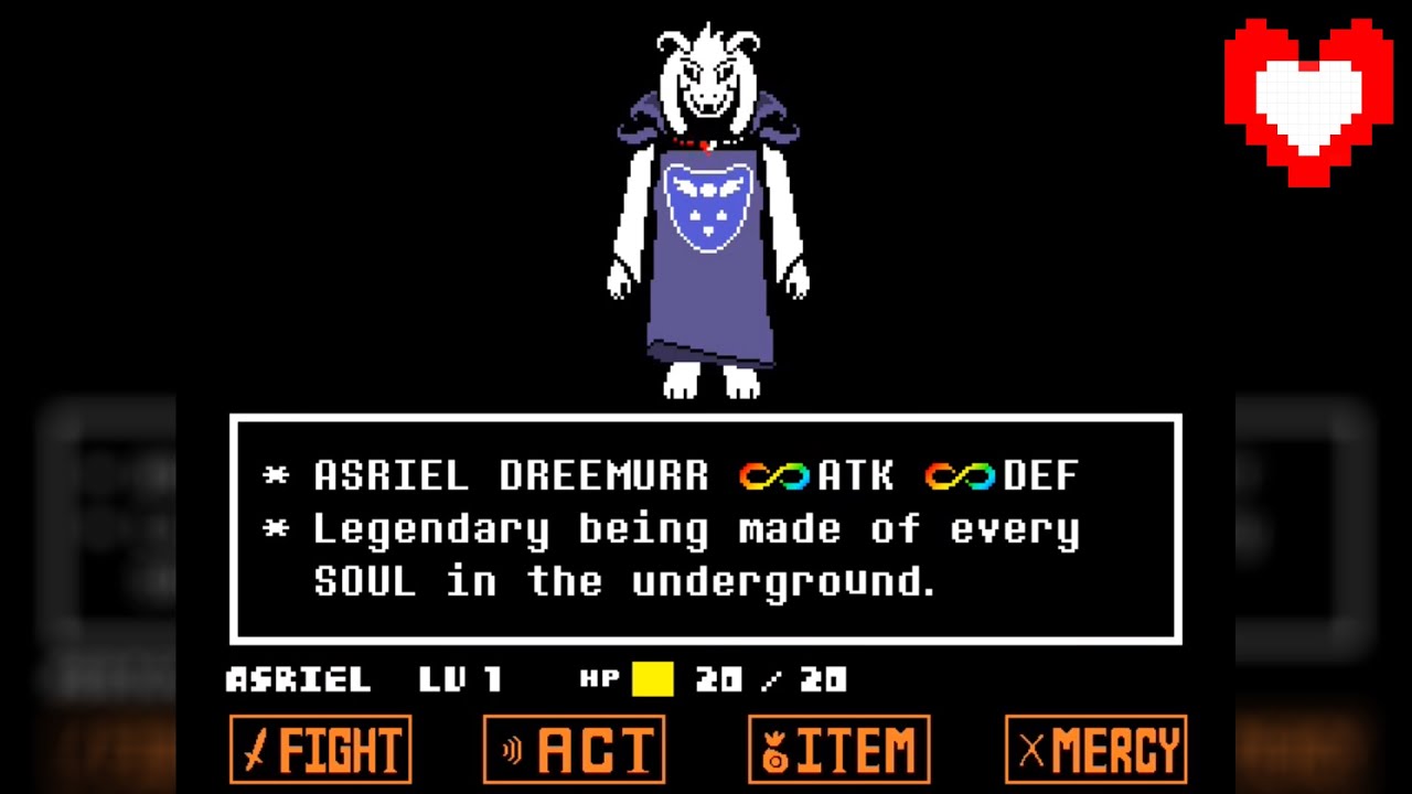 Asriel plays Undertale (Pacifist) RESTREAMED - YouTube