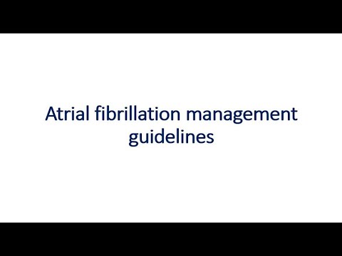 Atrial fibrillation management guidelines - Dr. Emmanuel Fares - YouTube