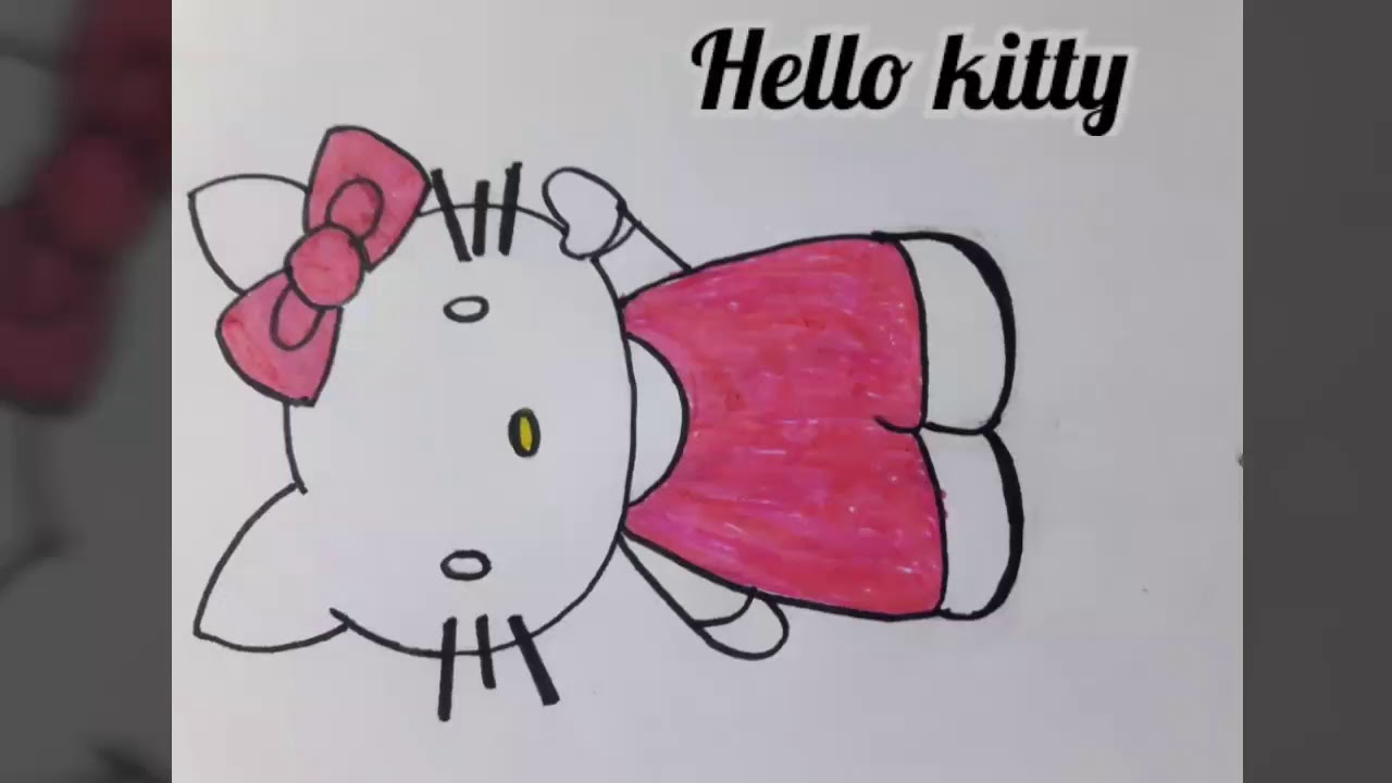 How to draw Hello kitty#2020 first video||Universal Forum - YouTube