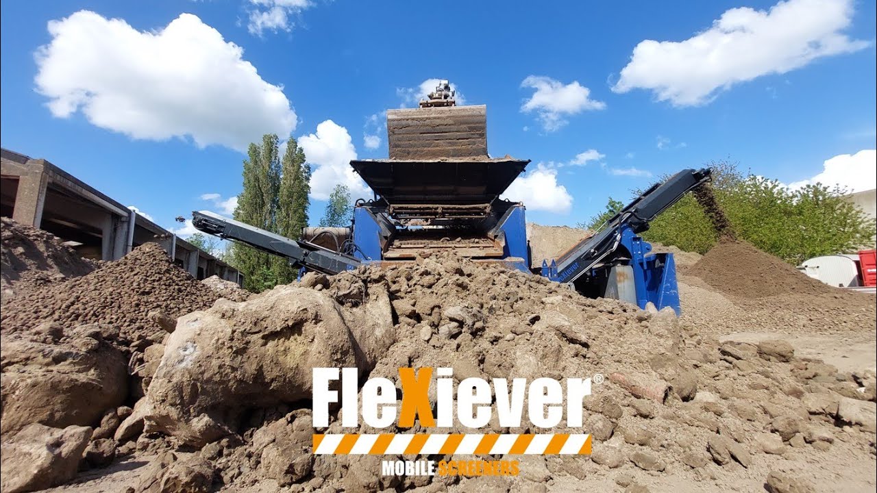 FleXiever 3 fractions screening soil / afzeven grond en stenen ...