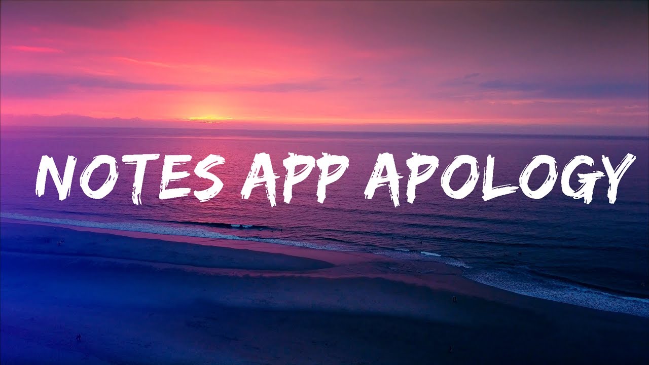 Cate Tomlinson - Notes App Apology (Lyrics) | Lyrics Video (Official ...