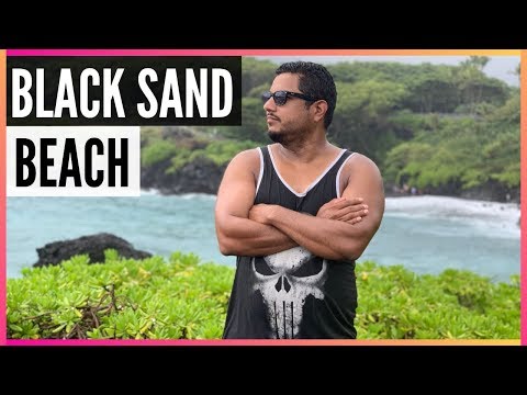 Black Sand Beach In Maui - Waianapanapa - The Amateur YouTuber
