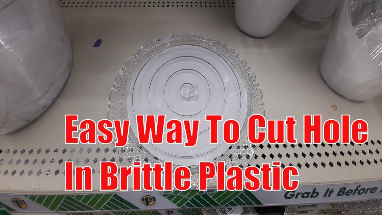 Easy Way To Cut A Hole In Brittle Plastic Without Shattering It YouTube easy-way-to-cut-a-hole-in-brittle-plastic-without-shattering-it-youtube