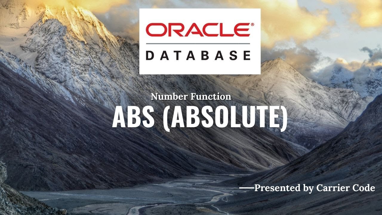 oracle number function abs || carrier code - YouTube