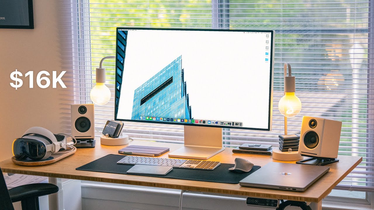 my $16,000 Apple desk setup tour - YouTube