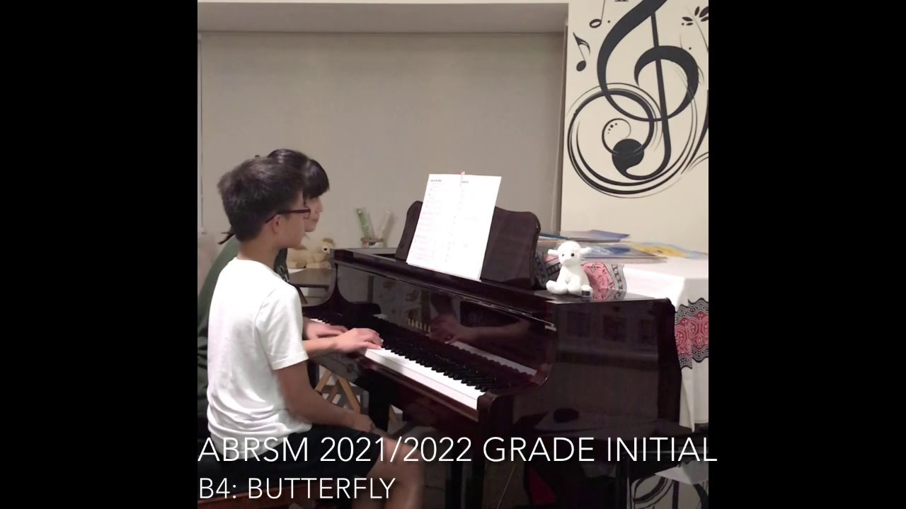 Butterfly by June Armstrong (duet), ABRSM Grade Initial Piano, B4, 2021 ...