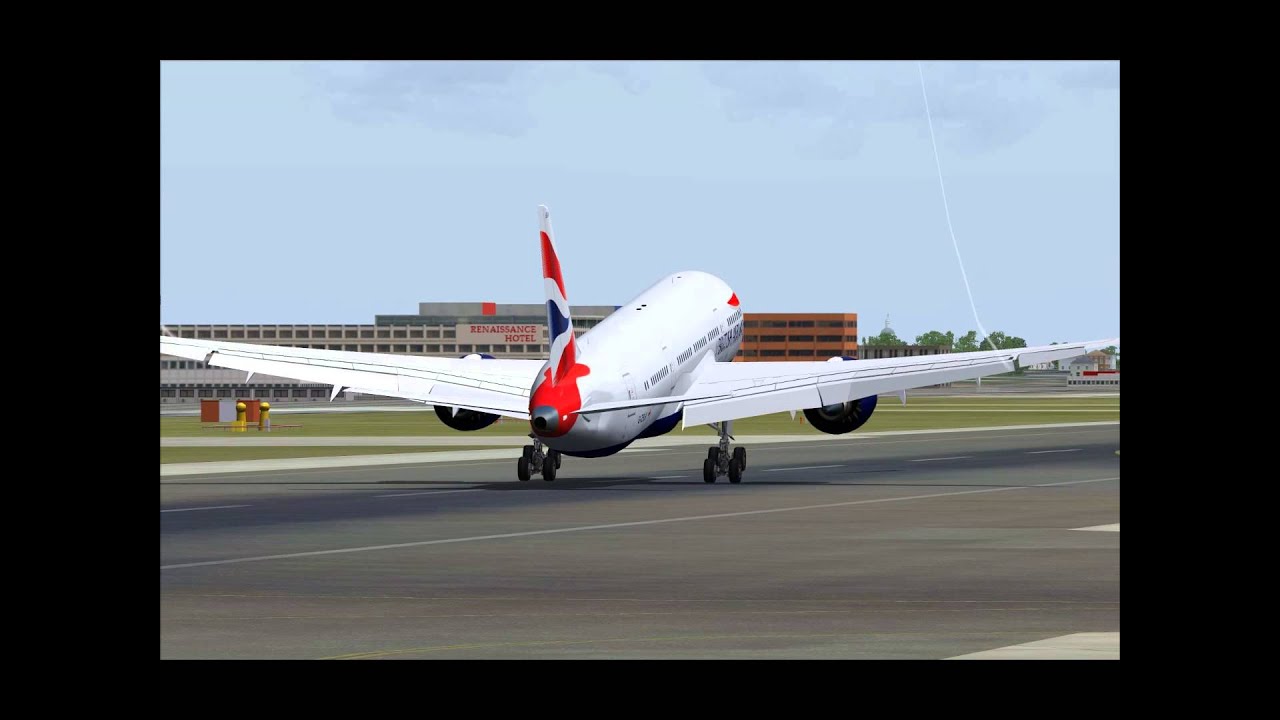 FS2004 787 Contrail - YouTube