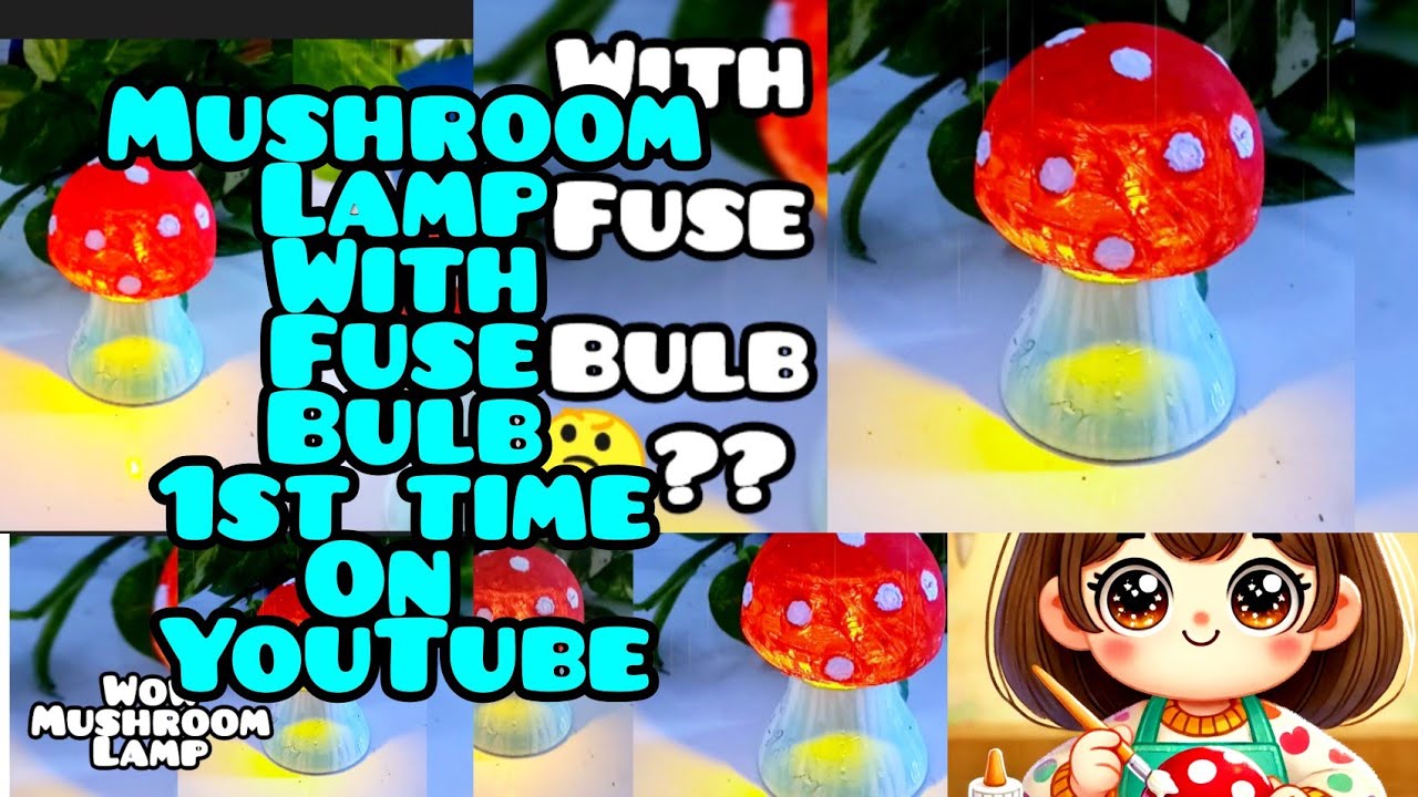 DIY viral Fuse Bulb mushroom @CrafterBheja - YouTube