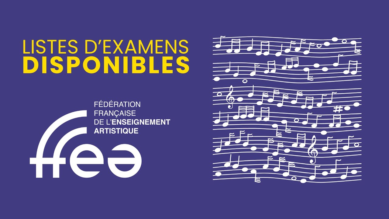 FFEA - Comment accéder aux listes d'examen de musique 2024 - YouTube