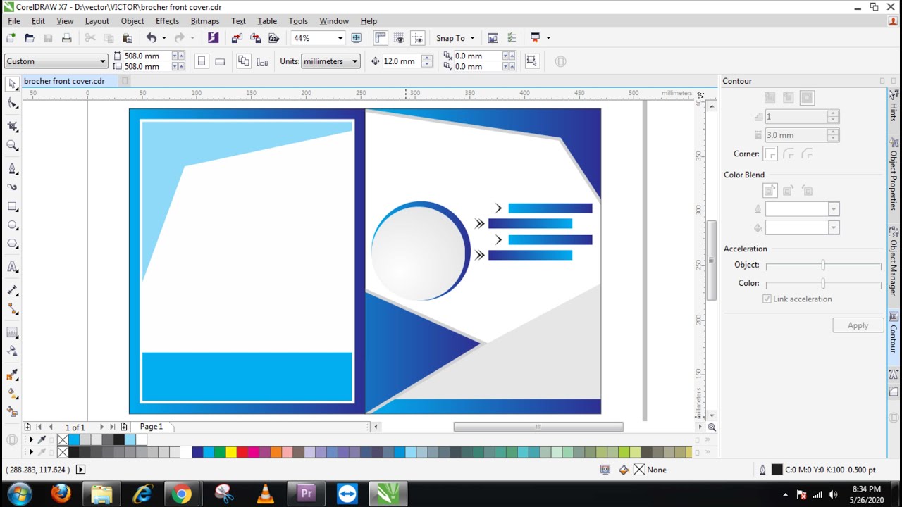 Brochure Design | Front Cover Design in CorelDraw - YouTube
