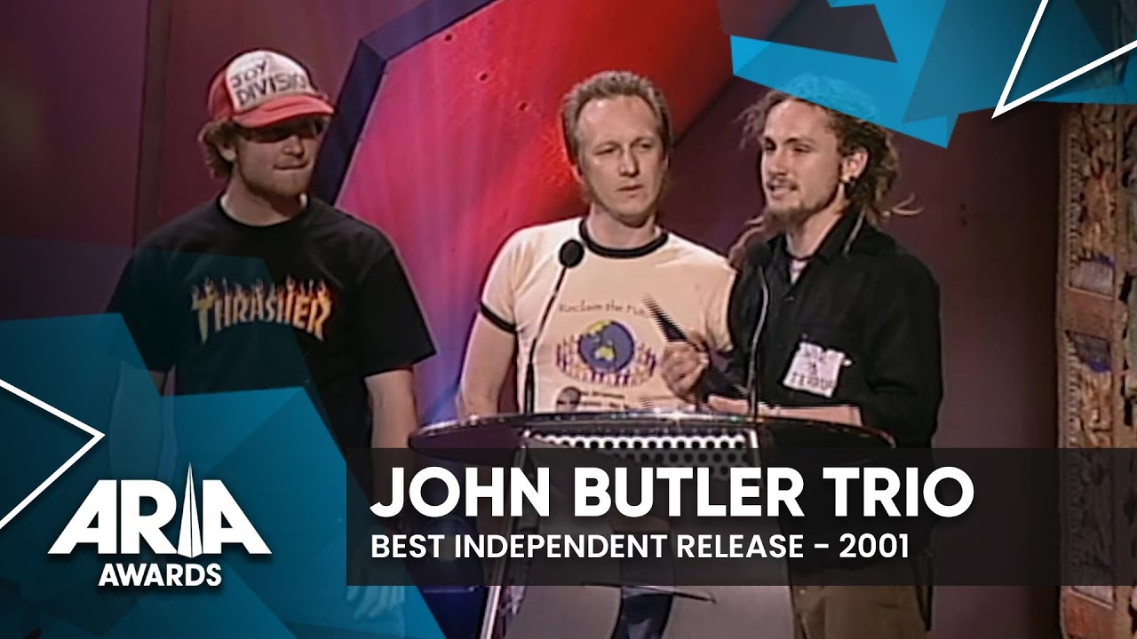 John Butler Trio wins Best Independent Release | 2001 ARIA Awards - YouTube