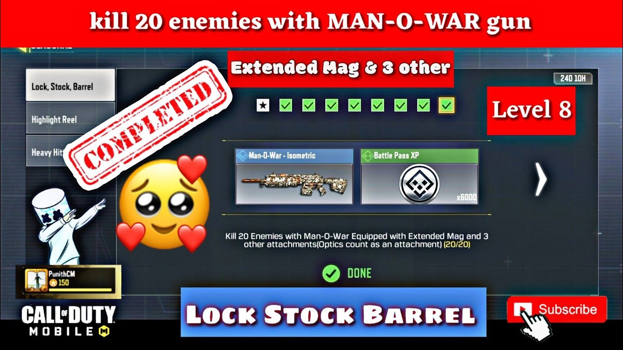 Lock Stock Barrel cod Level 8 Season 7 Call-of-duty gaming Tekkalakote ...