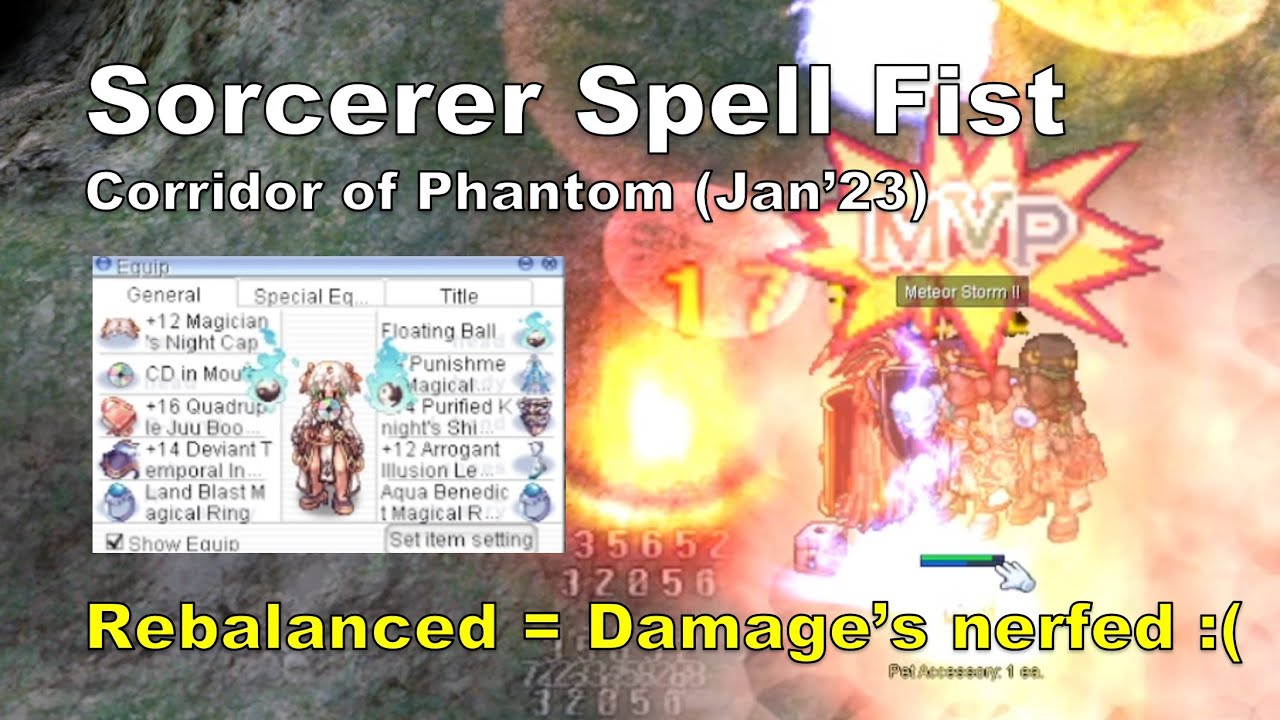 [BB iRO] Sorcerer Spell Fist - "Why nerf the damage T ^T" - Corridor of ...
