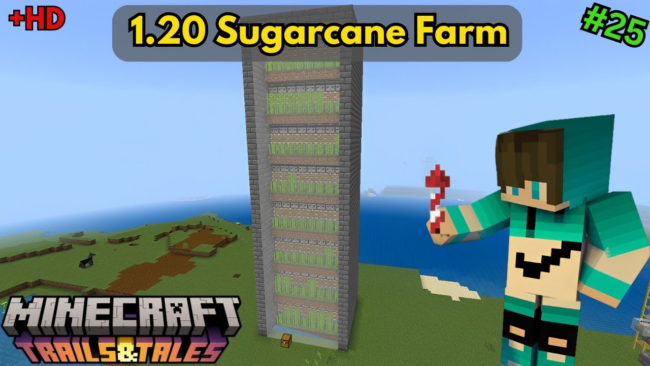Finally I Made Best Sugarcane Farm in Minecraft 1.20|SEASON 2|MINECRAFT ...