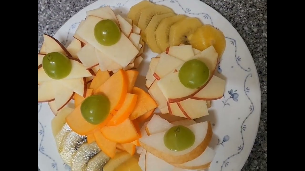 나만의 과일플레이팅(fruit plating) - YouTube