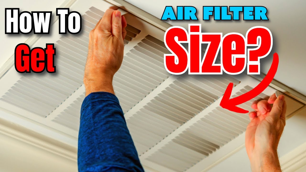 How to Get HVAC Air Filter Size Measurement Easy Simple - YouTube
