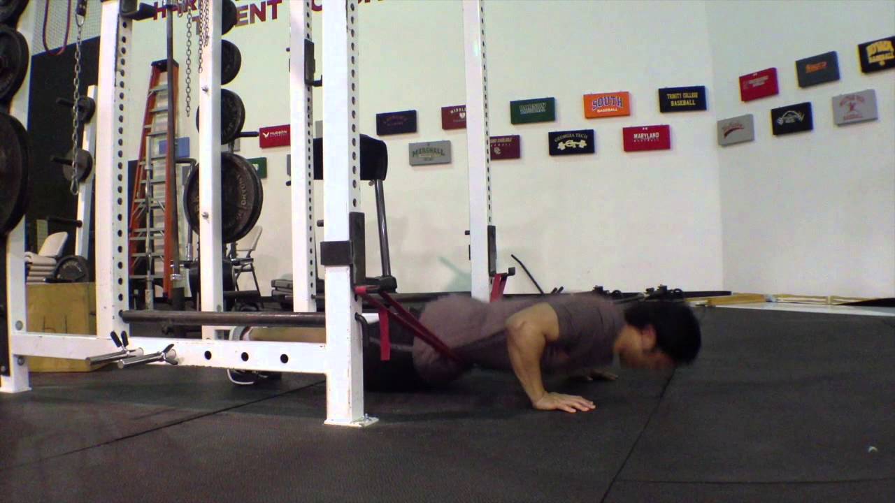 Band Assisted Push-Up - YouTube