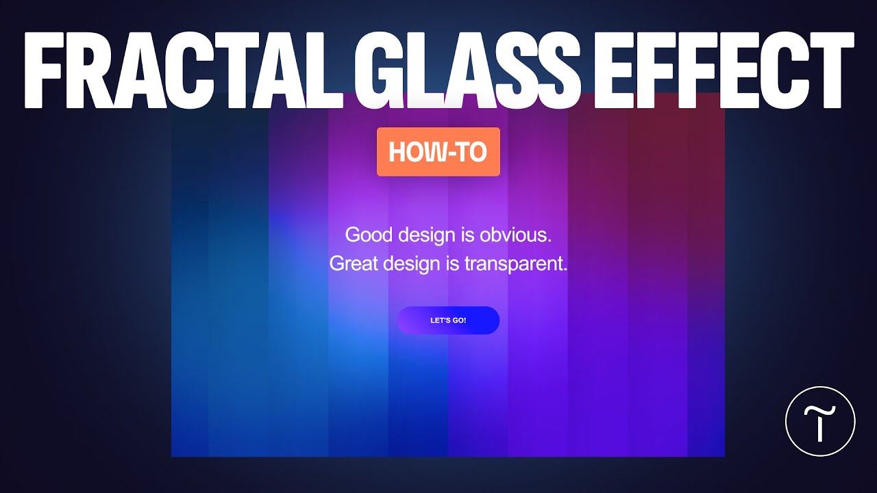 Fractal Glass Effect With Background Gradient Animation - YouTube
