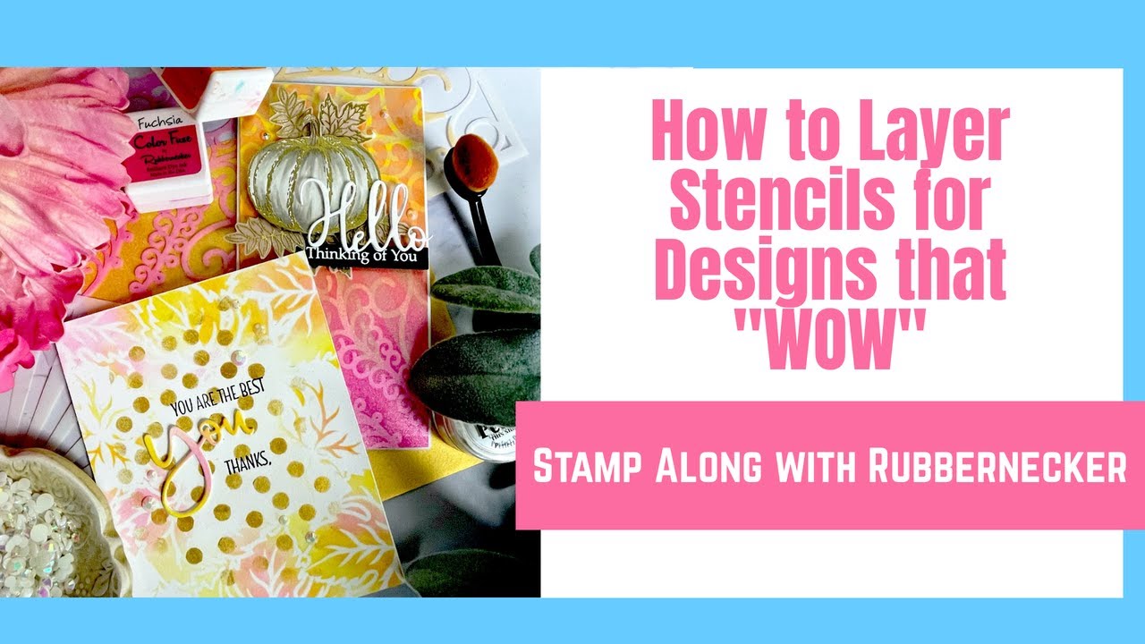 How to Layer Stencils for Designs that "Wow" - YouTube