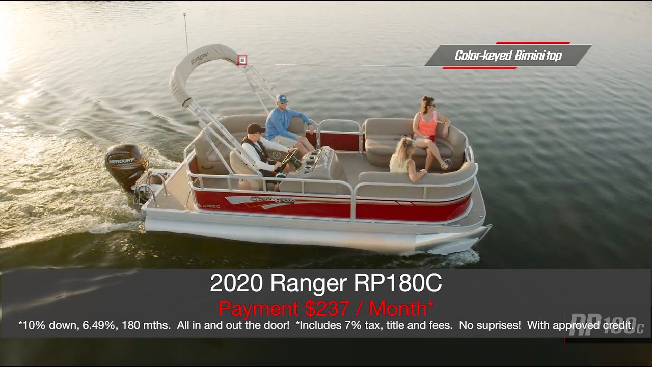 Ranger Pontoon - RP180C - YouTube